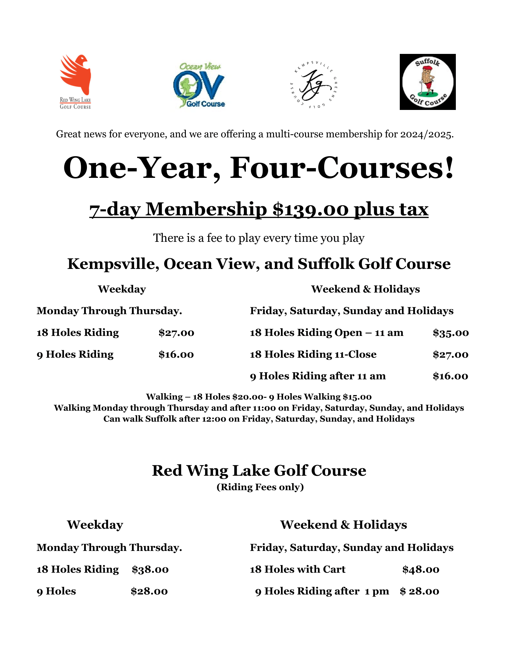 Homepage - Ocean View Golf Course